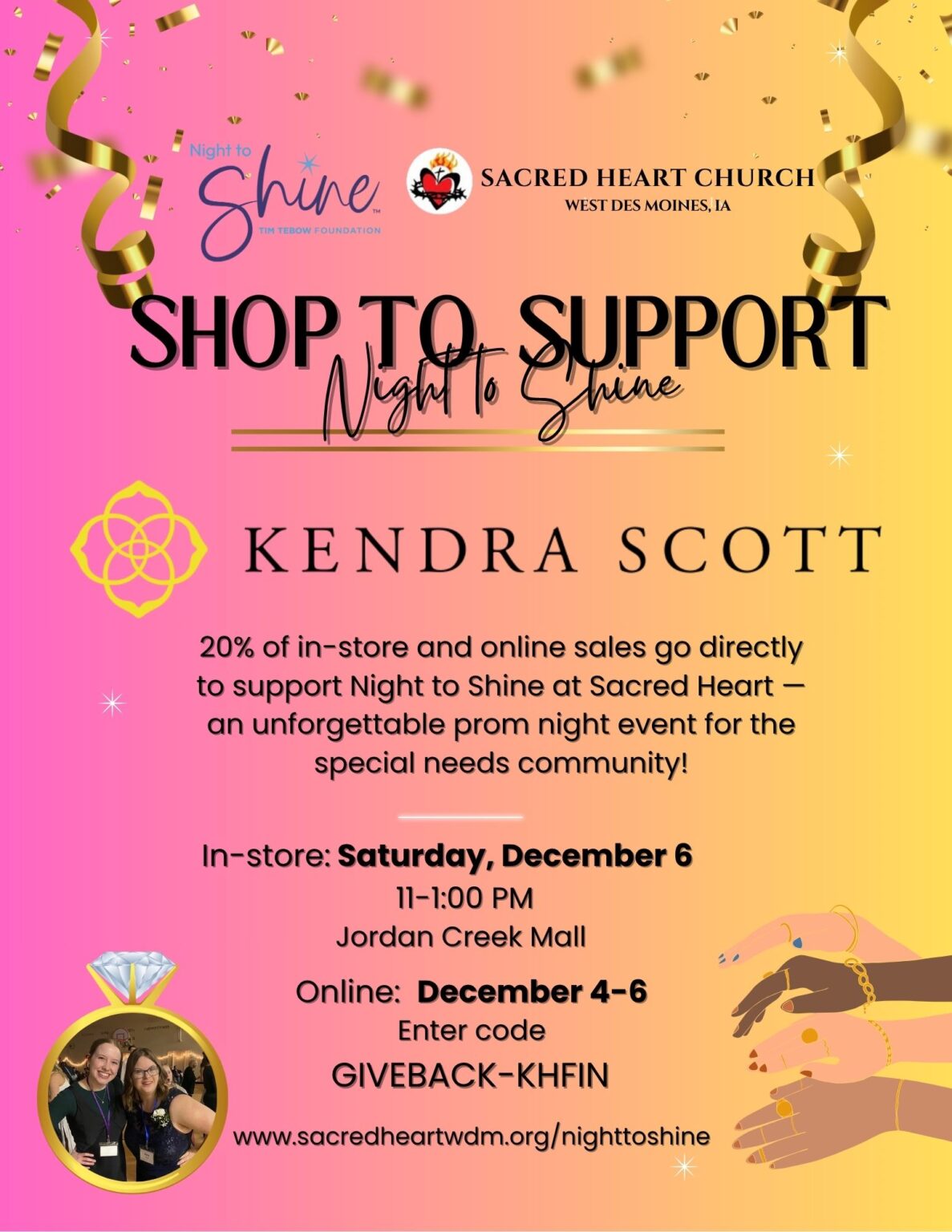 Kendra Scott Shopping Event to Support Sacred Heart Church’s Night to ...